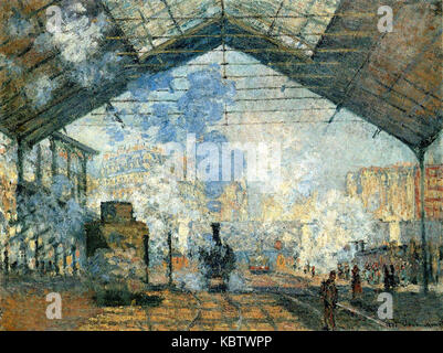 Claude Monet’s 'The Gare Saint-Lazare, Arrival of a Train' captures the ...