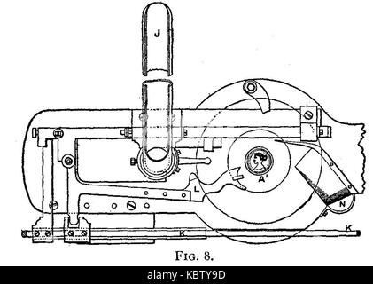 Mint coin press detail fig 9 Stock Photo - Alamy