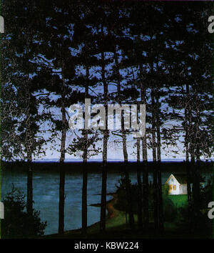 Norwegian: Fiskerens stue Fisherman's cottage . 1907 122 Fisherman's ...