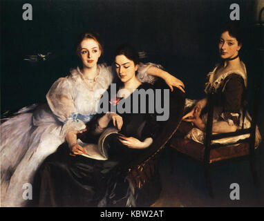 The Misses Vickers 1884 by John Singer Sargent Stock Photo - Alamy