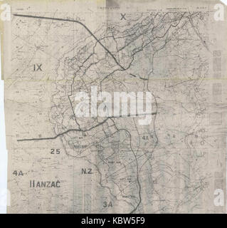Battle of Messines 1 10000 planning map Stock Photo - Alamy