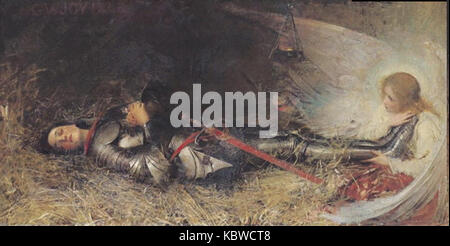 *Joan of Arc* by George William Joy is a portrait capturing the iconic ...