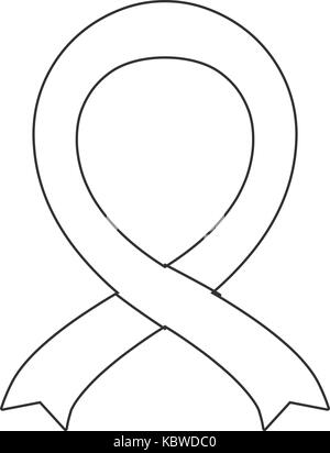 peace ribbon icon over white background vector illustration Stock ...