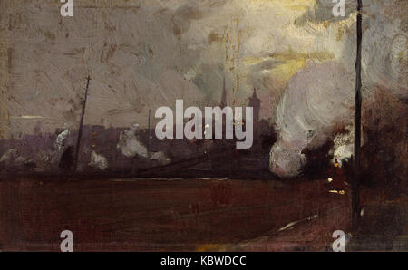 Tom Roberts - Evening train to Hawthorn Stock Photo - Alamy