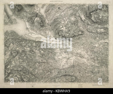 The OS Old Series map of Scotland, plate 1, scale 1:63,360, from the ...