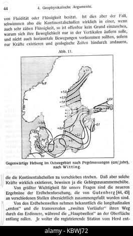 This image from 'De Wegener Kontinente' illustrates the theory of ...
