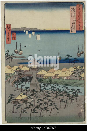 Settsu Province, Sumiyoshi, Idemi Beach Stock Photo - Alamy