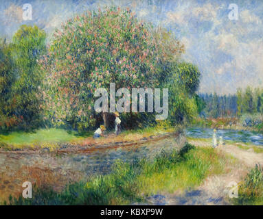 Renoir painting. "Chestnut Tree in Blossom" (Le marronnier en Fleurs ...