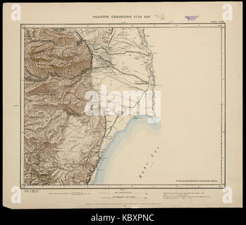 A historical survey map of Western Palestine, created in 1880 ...