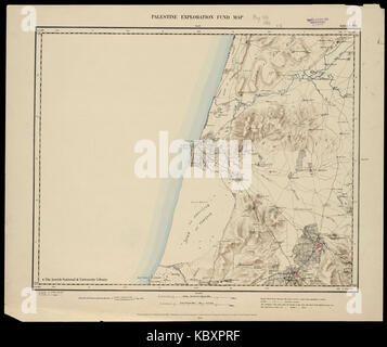 A historical survey map of Western Palestine, created in 1880 ...