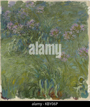 Water Lilies (Agapanthus). Claude Monet. c. 1915–26 Stock Photo - Alamy