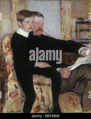 Mary Cassatt, Alexander J Cassatt and His Son Robert Kelso Cassatt ...