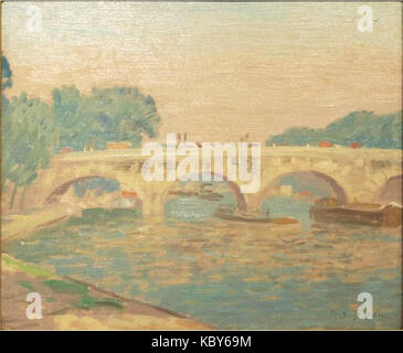 RAE SLOAN BREDIN Bridge Scene ca. 1920 Stock Photo - Alamy