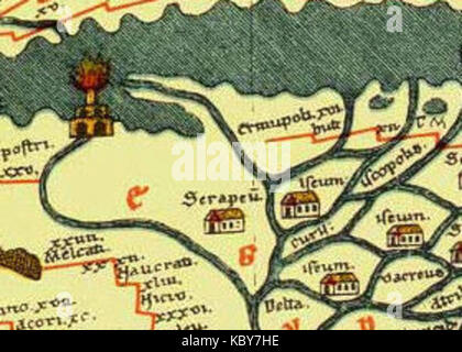 The *Tabula Peutingeriana*, a map depicting ancient Roman roads, is a ...