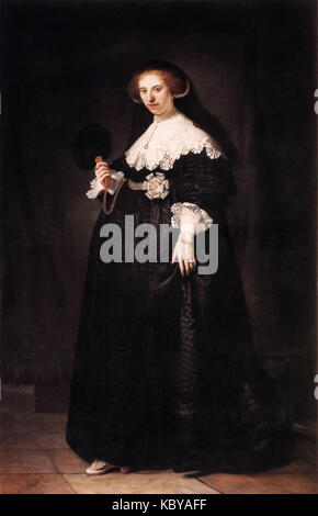 Rembrandt Portrait of Oopjen Coppit Stock Photo - Alamy