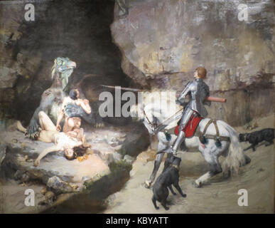 'Saint George and the Monster' by Gustave Surand Stock Photo - Alamy