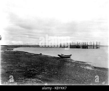 Fish trap on the Ugashik River, Alaska, nd (COBB 168 Stock Photo - Alamy