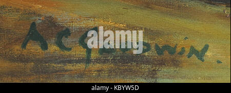 The signature of Arthur Clifton Goodwin, an American painter known for ...