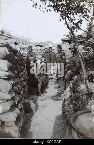A military position at Fajti Hrib on March 1, 1918, on the Piave Front ...