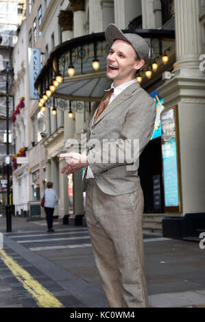 Nick and Jaqui Wisdom (Children of Norman Wisdom) pose on the steps of ...