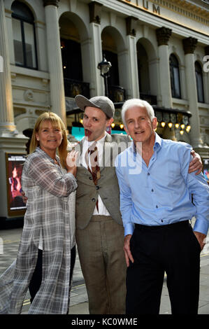 Nick and Jaqui Wisdom (Children of Norman Wisdom) pose on the steps of ...