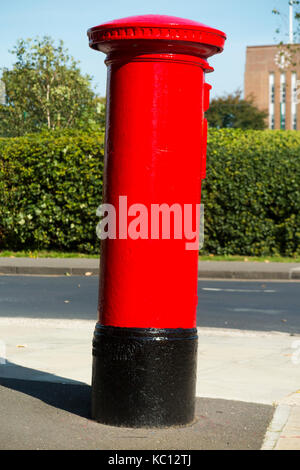 Reverse / obverse / back / rear side view of a B-type pillar box / post ...