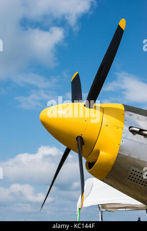 Plane nose showing propellers very colorful and up close Stock Photo ...
