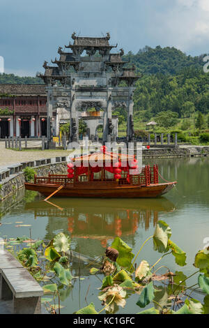 The UNESCO World Heritage ancient village of Xidi, Anhui, China Stock ...