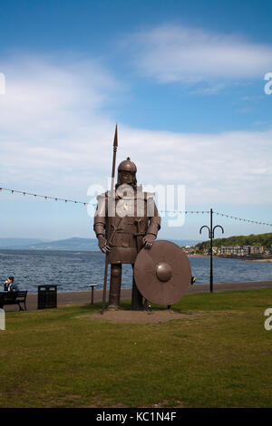 Magnus the Viking a steel statue of a Viking positioned on the seafront ...