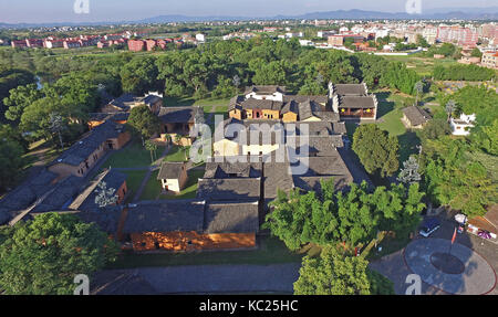 Nanchang. 27th Sep, 2017. Aerial photo taken on Sept. 27, 2017 shows ...