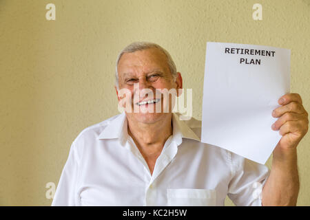 Text sign showing Retirement Plan. Conceptual photo saving money in ...