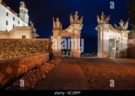 Nicholas Gate of the Bratislava Castle in Slovakia Stock Photo - Alamy