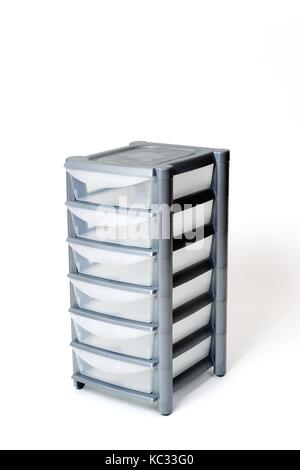 Plastic boxes and containers, drawer units,PVC products Stock Photo - Alamy