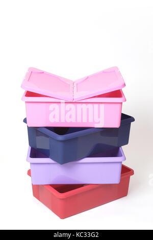 Colourful plastic boxes and containers, drawer units,PVC products ...