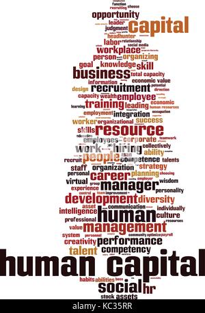 Human capital word cloud concept. Vector illustration Stock Vector ...