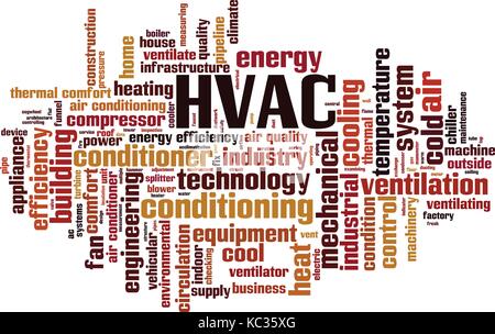 HVAC word cloud concept. Vector illustration Stock Vector Image & Art ...