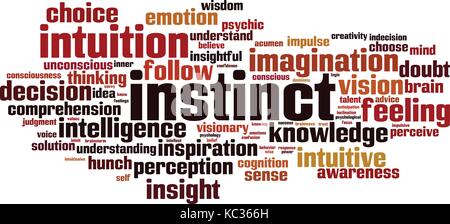 Instinct word cloud concept. Vector illustration Stock Vector Image ...