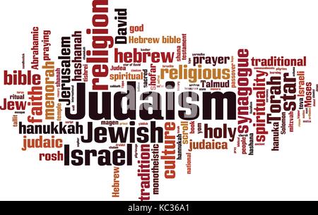 Judaism word cloud concept. Vector illustration Stock Vector Image ...