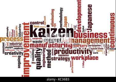 Kaizen word cloud concept. Vector illustration Stock Vector Image & Art ...