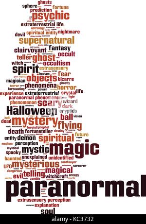 Paranormal word cloud concept. Vector illustration Stock Vector Image ...