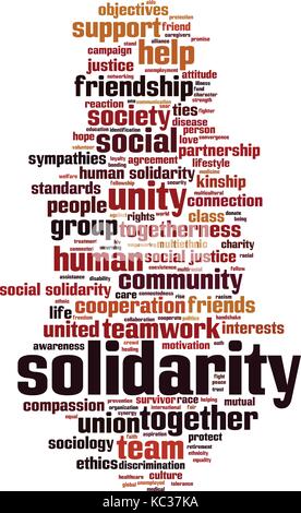 Solidarity word cloud concept. Vector illustration Stock Vector Image ...