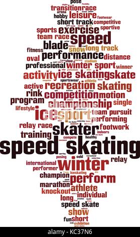 Ice skating word cloud concept. Vector illustration Stock Vector Image ...