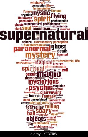 Paranormal word cloud concept. Vector illustration Stock Vector Image ...