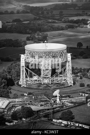 Aerial photo Jodrell Bank during refurbishment Stock Photo - Alamy