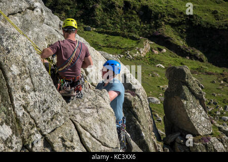 Commando Ridge, Bosigran, Penwith, Cornwall, England, UK Stock Photo ...