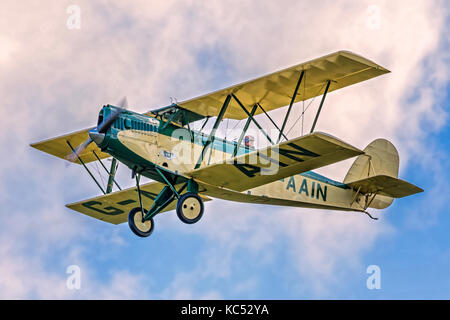 Classic G-AAIN Parnall Elf II aircraft in flight Stock Photo - Alamy