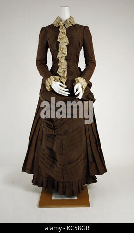 Dress, 1882, American, silk Stock Photo - Alamy
