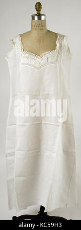Chemise, 1880s, probably American, linen Stock Photo - Alamy