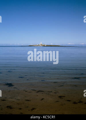 Coquet Island seen from Amble harbour in Northumberland Stock Photo - Alamy