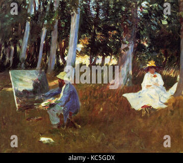 Claude Monet Painting by the Edge of a Wood 1885 by John Singer Sargent ...